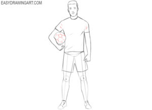 How to Draw a Football Player - Easy Drawing Art