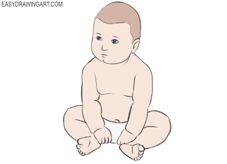 How to Draw a Baby - Easy Drawing Art