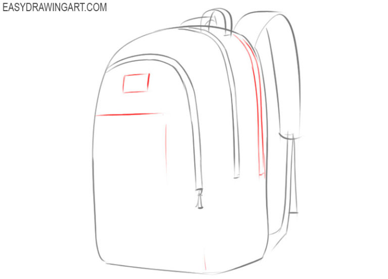 How to Draw a Backpack - Easy Drawing Art