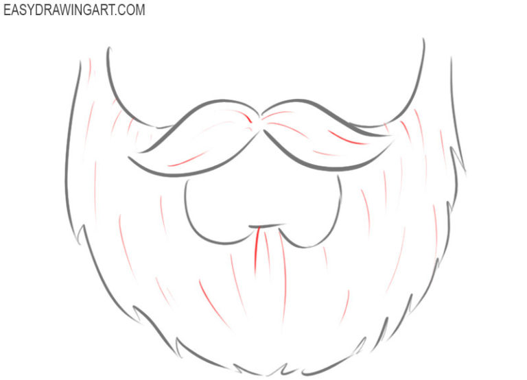 How to Draw a Beard - Easy Drawing Art