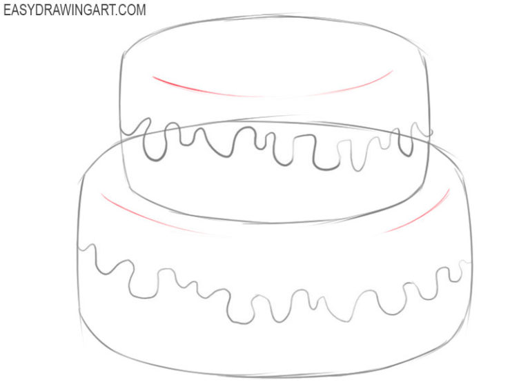 How to Draw a Cake - Easy Drawing Art