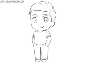 How to Draw a Chibi Boy - Easy Drawing Art