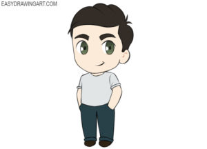 How to Draw a Chibi Boy - Easy Drawing Art