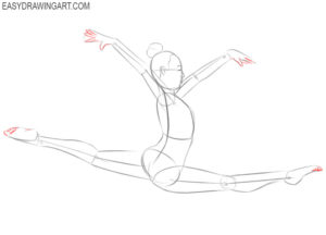 How to Draw a Gymnast - Easy Drawing Art