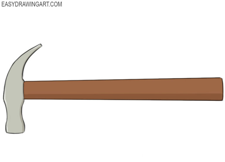 How to Draw a Hammer - Easy Drawing Art