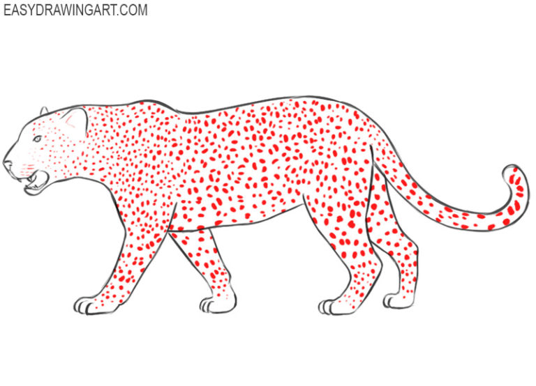 How to Draw a Leopard - Easy Drawing Art