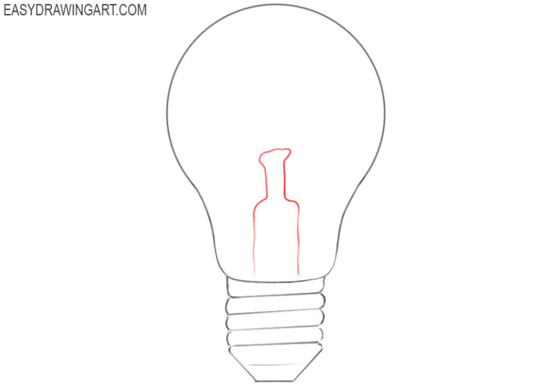 How to Draw a Light Bulb - Easy Drawing Art