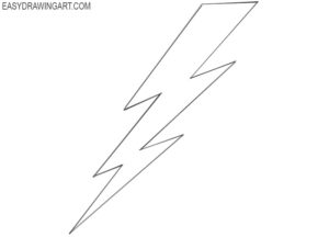 How to Draw a Lightning Bolt - Easy Drawing Art