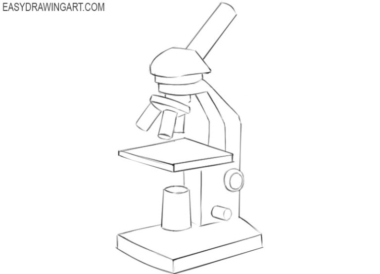 How to Draw a Microscope - Easy Drawing Art