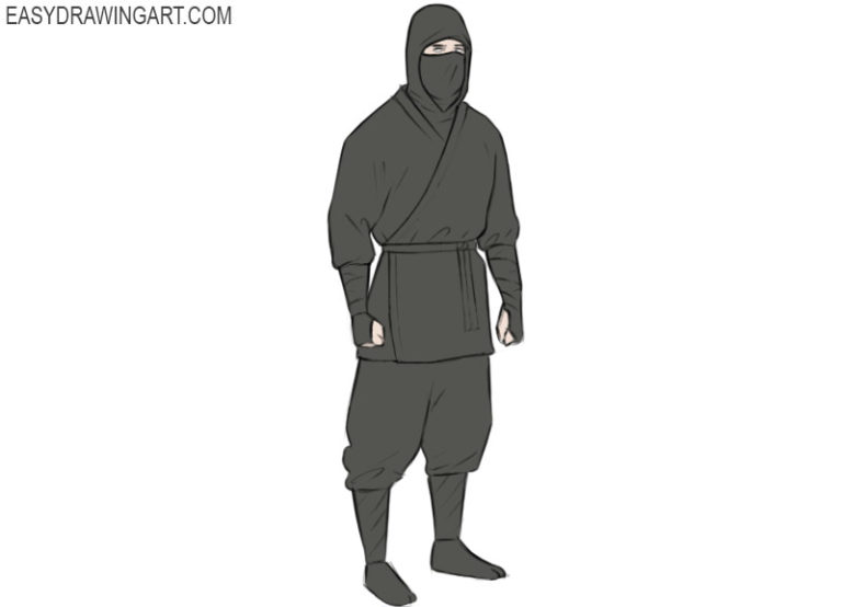 How to Draw a Ninja - Easy Drawing Art