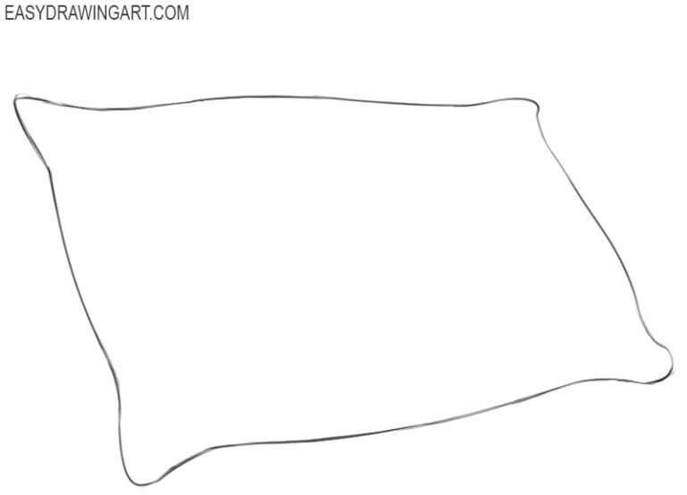 How to Draw a Pillow - Easy Drawing Art