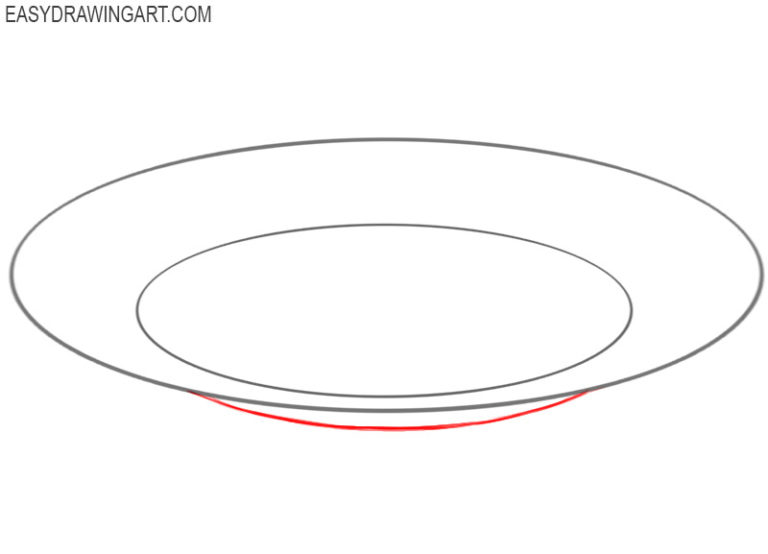 How to Draw a Plate - Easy Drawing Art