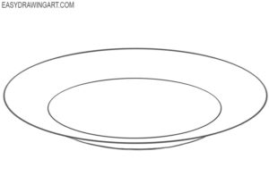 How to Draw a Plate - Easy Drawing Art