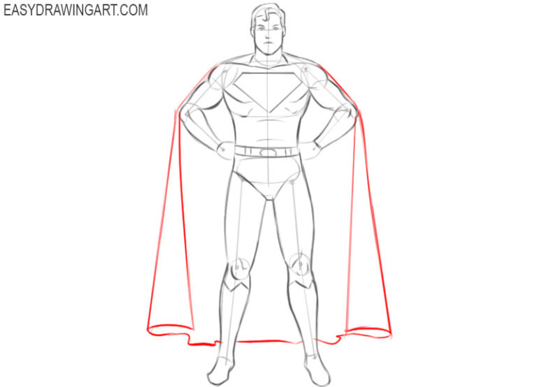 How to draw a Superhero - Easy Drawing Art
