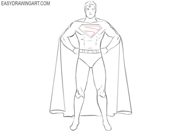How to draw a Superhero - Easy Drawing Art