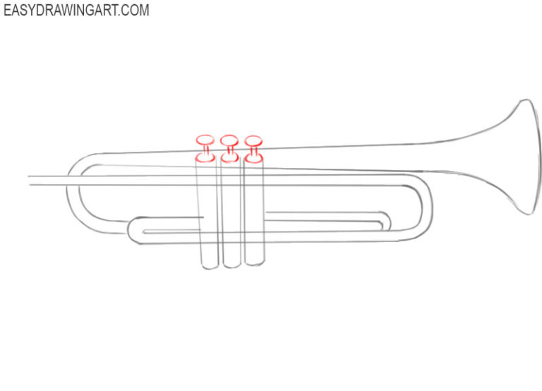 How to Draw a Trumpet - Easy Drawing Art