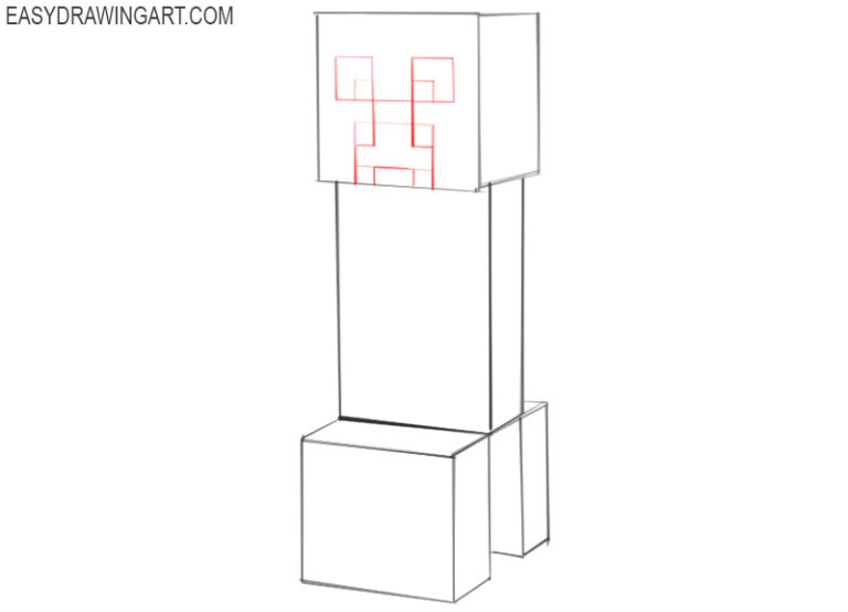 How to Draw a Creeper - Easy Drawing Art