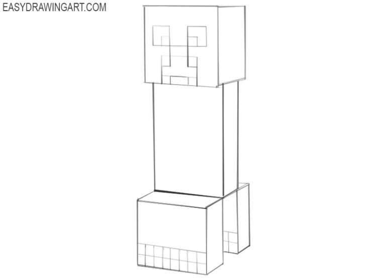 How to Draw a Creeper - Easy Drawing Art