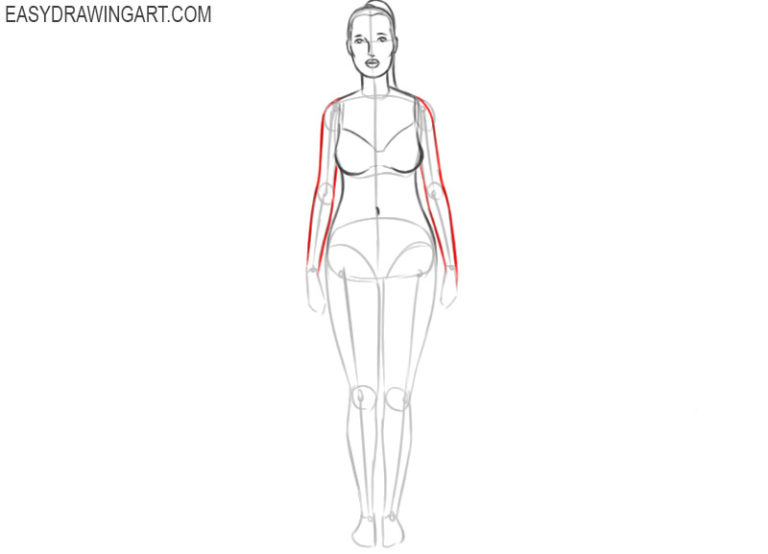 How to Draw a Female Body - Easy Drawing Art