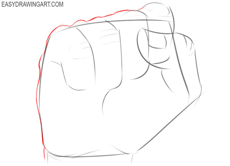 How to Draw a Fist - Easy Drawing Art