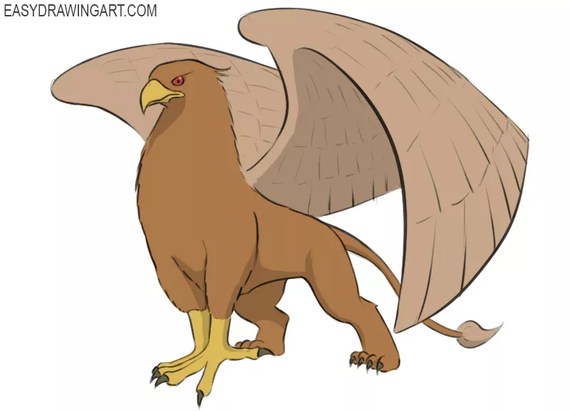 How to Draw a Griffin - Easy Drawing Art How to Draw a Griffin - Easy Drawing Art