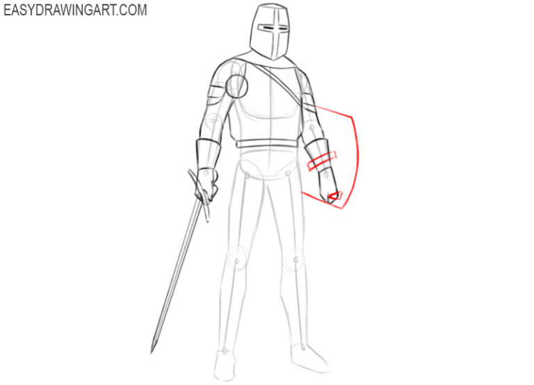 How to Draw a Knight - Easy Drawing Art
