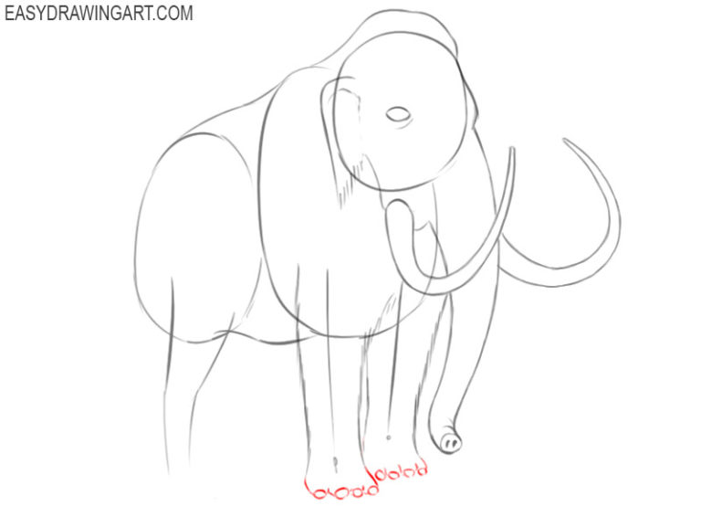 How to Draw a Mammoth - Easy Drawing Art