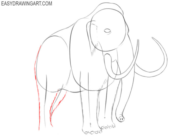 How to Draw a Mammoth - Easy Drawing Art