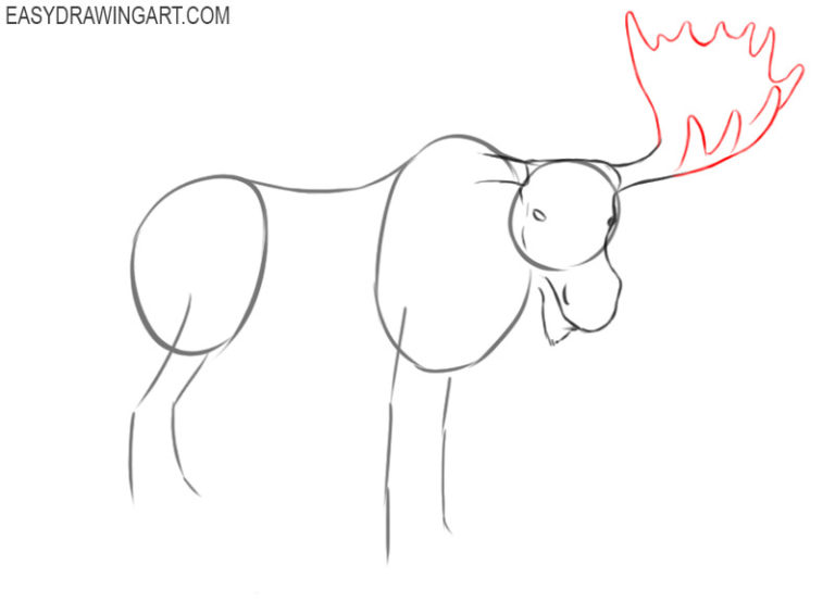 How to Draw a Moose - Easy Drawing Art