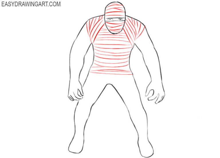 How to Draw a Mummy - Easy Drawing Art
