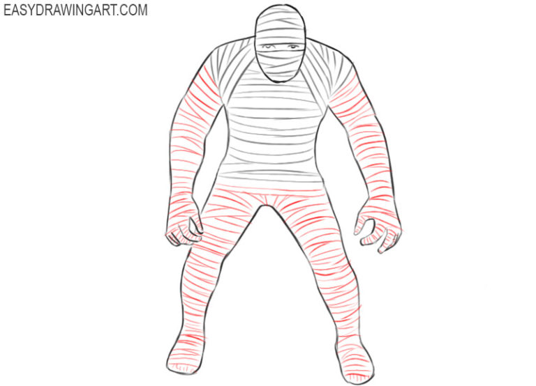 How to Draw a Mummy - Easy Drawing Art