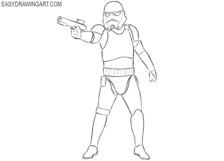 How to Draw a Stormtrooper - Easy Drawing Art