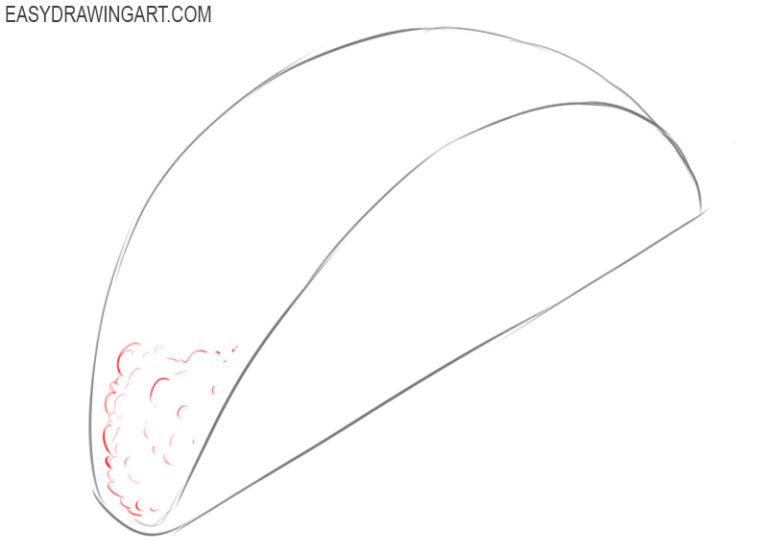 How to Draw a Taco - Easy Drawing Art