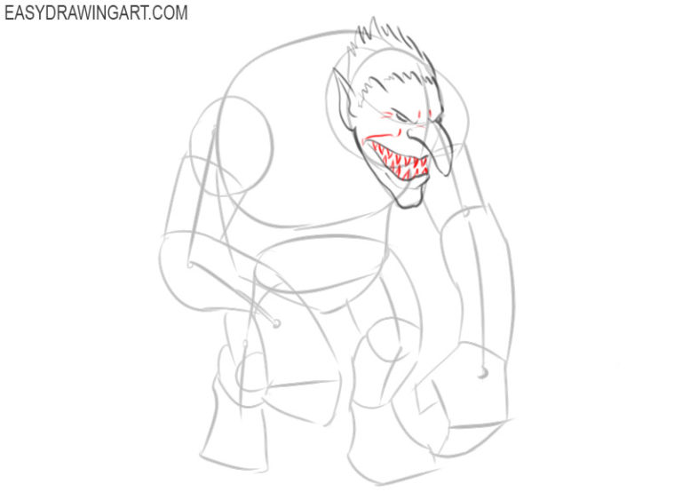 How to Draw a Troll - Easy Drawing Art