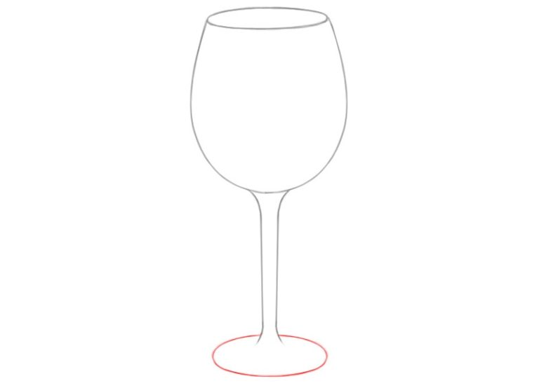How to Draw a Wine Glass - Easy Drawing Art