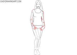 How to Draw a Woman - Easy Drawing Art