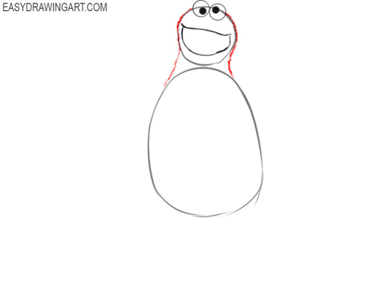 How to Draw Cookie Monster - Easy Drawing Art