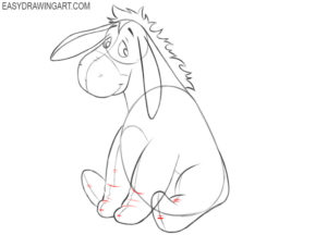 How to Draw Eeyore - Easy Drawing Art