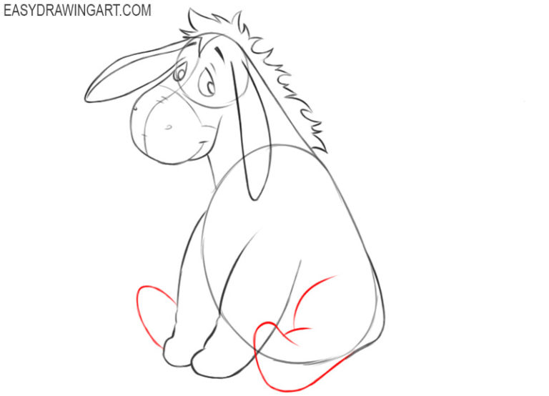 How to Draw Eeyore - Easy Drawing Art