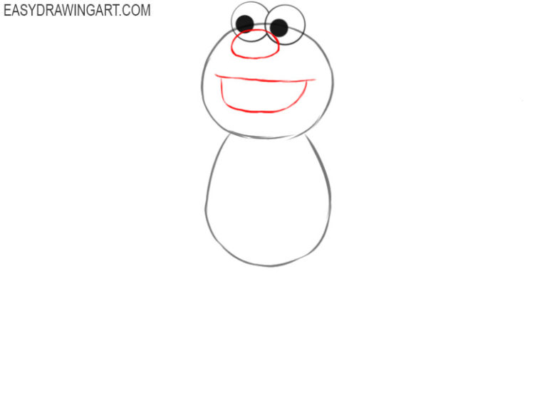 How to Draw Elmo - Easy Drawing Art