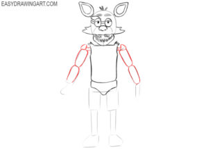 How to Draw Foxy - Easy Drawing Art