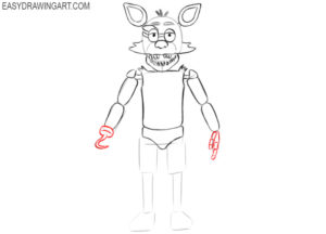 How to Draw Foxy - Easy Drawing Art