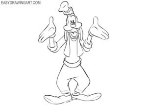 How to Draw Goofy - Easy Drawing Art