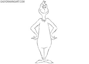 How to Draw Grinch - Easy Drawing Art