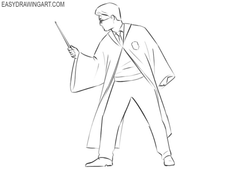 How to Draw Harry Potter - Easy Drawing Art