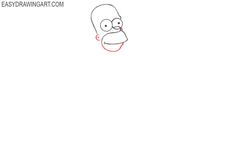 How to Draw Homer Simpson - Easy Drawing Art