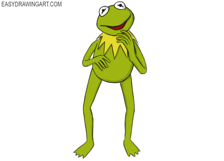 How to Draw Kermit the Frog - Easy Drawing Art