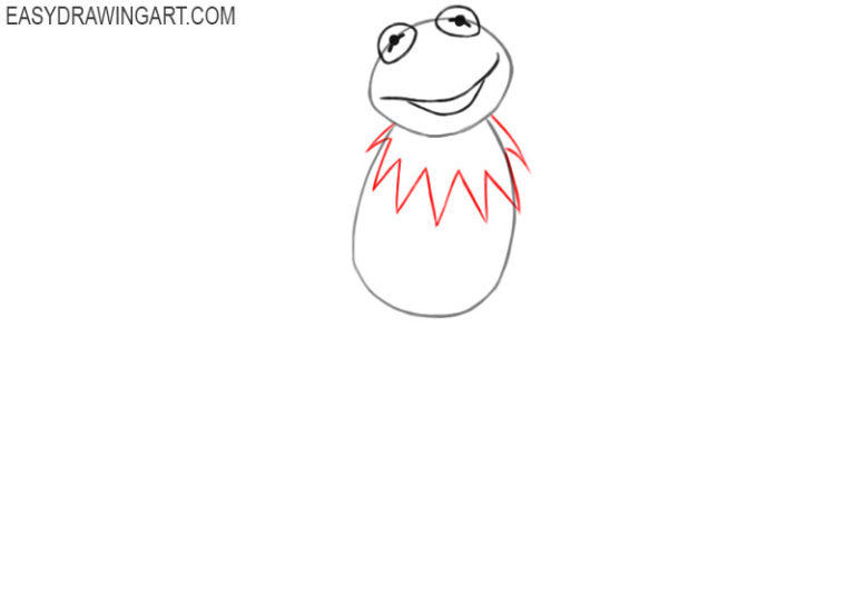 How to Draw Kermit the Frog - Easy Drawing Art
