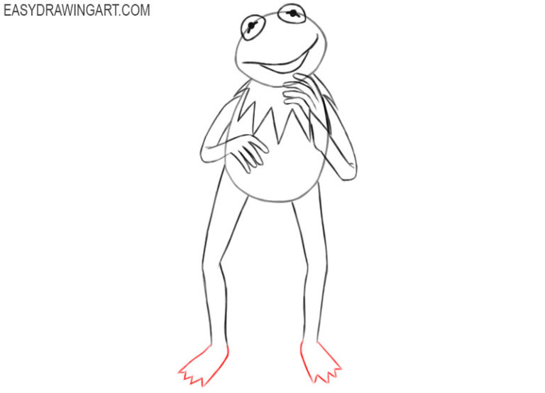 How to Draw Kermit the Frog - Easy Drawing Art