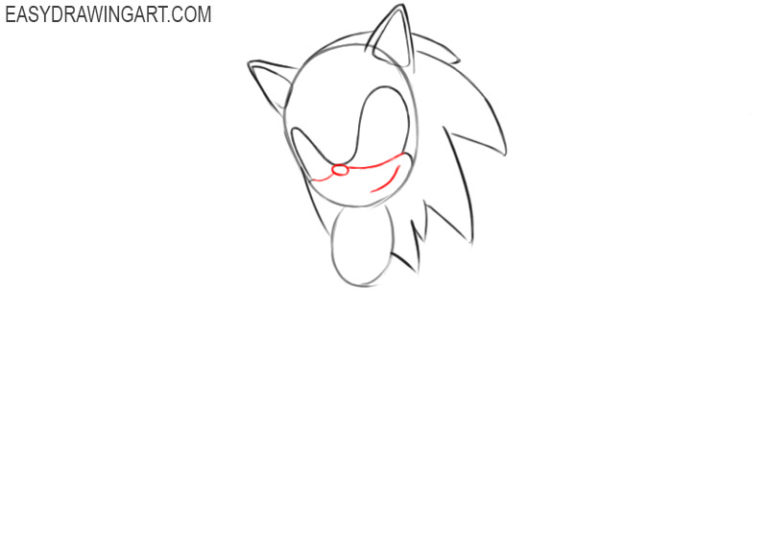 How to Draw Sonic the Hedgehog - Easy Drawing Art